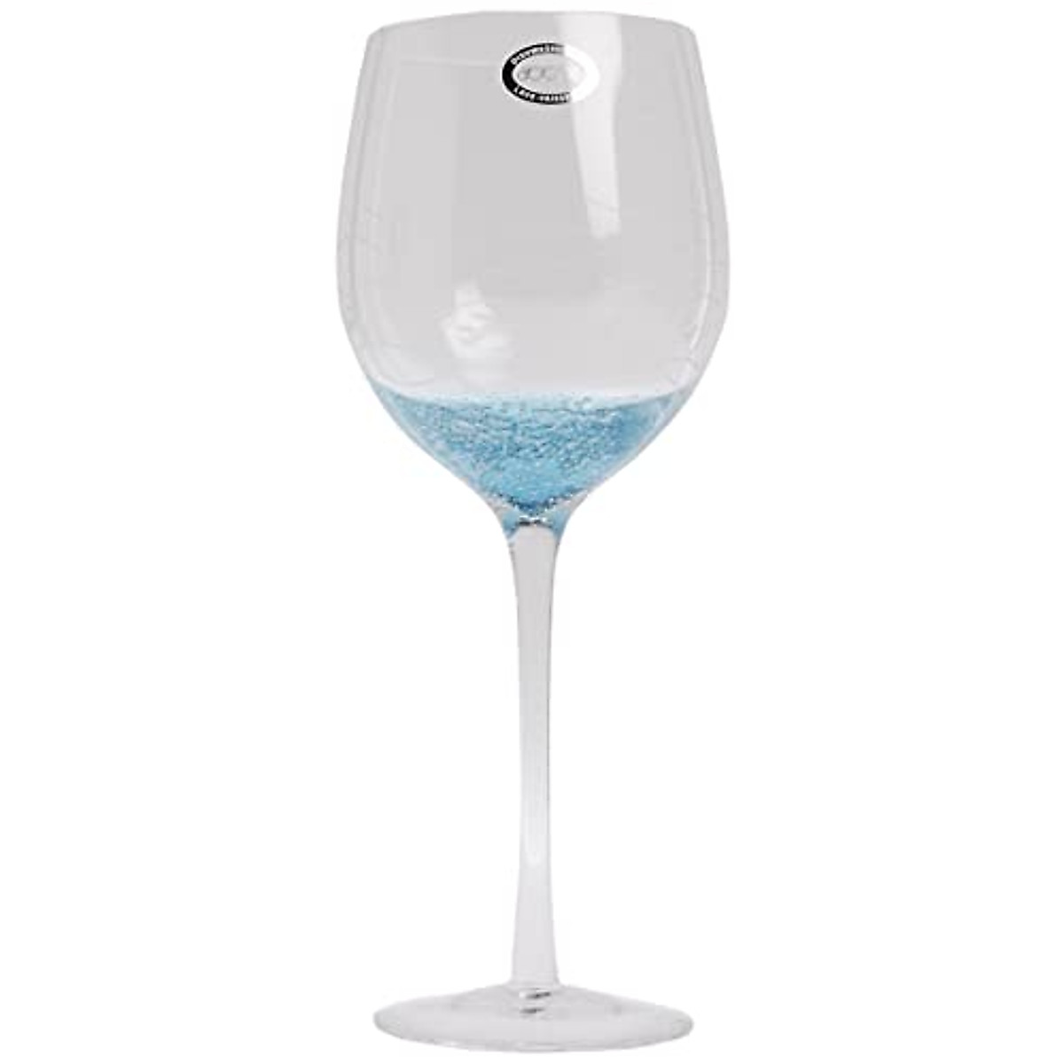 Abbott Collection Blue/Clear Fish Cut Goblet