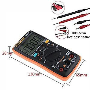 Autoranging Multimeter Kit, ANENG AN8009 Digital Multimeter Tester with Leads Test Probe AC/DC Voltage Electronic Meter