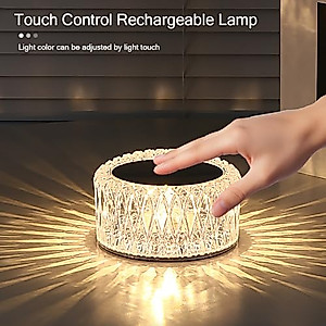 EJFOIEJ Portable Crystal LED Table Lamp, 3-Levels Brightness Desk Lamp, Star Projector, Desk Lamp Projector Night Light Projector Suitable for Baby Bedroom