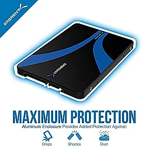 SABRENT M.2 SATA SSD to 2.5 Inch SATA III Aluminum Enclosure Adapter (EC-M2SA) [Not NVMe]