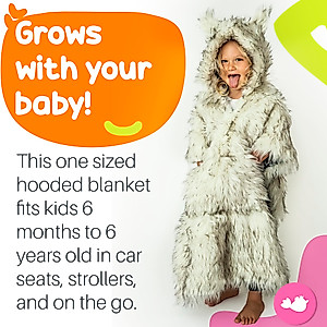 Birdy Boutique Car Seat Poncho for Kids – Safe to Use Over Seat Belts – Reversible Warm and Cozy Blanket – Easy on Easy Off and Doesn’t Impact Car Seat Performance – Floral Flur – One Size