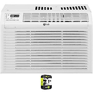 LG LW6017R 6,000 BTU 115V Window Air Conditioner with Remote Bundle with 1 YR CPS Enhanced Protection Pack
