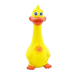 Gazechimp 2Pcs Shrilling Screaming Rubber Chicken Pet Dog Toy Squeaker Chew Gifts