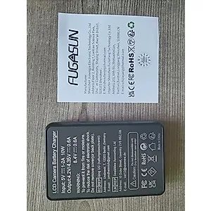 FUGASUN 1 pcs 1250mAh NB-13L NB13L Battery with Battery Charger for Canon G5X / G5X Mark II / G7X / G7X Mark II / G7 X Mark III G9X SX620 HS SX720 HS Camera