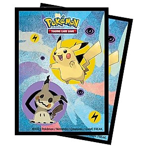 Ultra PRO - Pokémon Pikachu & Mimikyu 65ct Deck Protector Sleeves for Standard Size Cards - Protect Collectible Cards, Trading Cards & Gaming Cards, Ultimate Card Protection ChromaFushion Tech