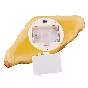 DAMEING Creative Real-Like Croissant Night Light Battery Operated Bread Shape Lamp Decorative LED Lamp for Girl Lady Kid Baby Bedroom and Nursery