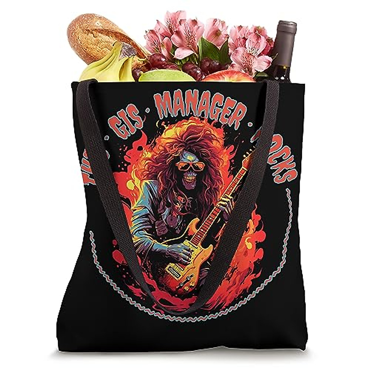 This Gis Manager Rocks Funny Musician Tote Bag