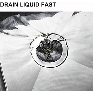 LASSHSWA 2 PCS Kitchen Sink Strainer Stainless Steel, Kitchen Sink Drain Strainer， Sink Strainers with Large Wide Rim 4.5" Diameter for Kitchen Sinks