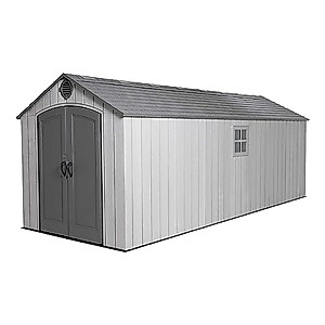 Lifetime 8 x 20 Ft. Outdoor Storage Shed, Gray