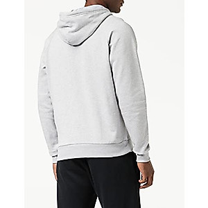 Under Armour Mens Rival Fleece Big Logo Hoodie , Mod Gray Light Heather (011)/Black , Small
