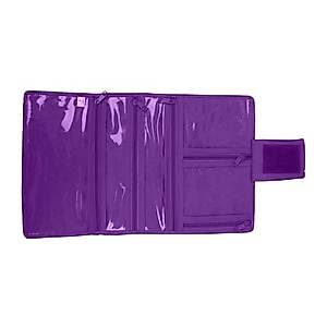 Yazzii Compact Craft Organizer Tote Bag - Portable Storage Bag Organizer - Multipurpose Storage Organizer for Crafts, Cosmetics & Jewelry-Purple