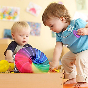 8 Inch Double Row Tambourine Fashionable Beating Drum for Adult and Children (Rainbow Color)