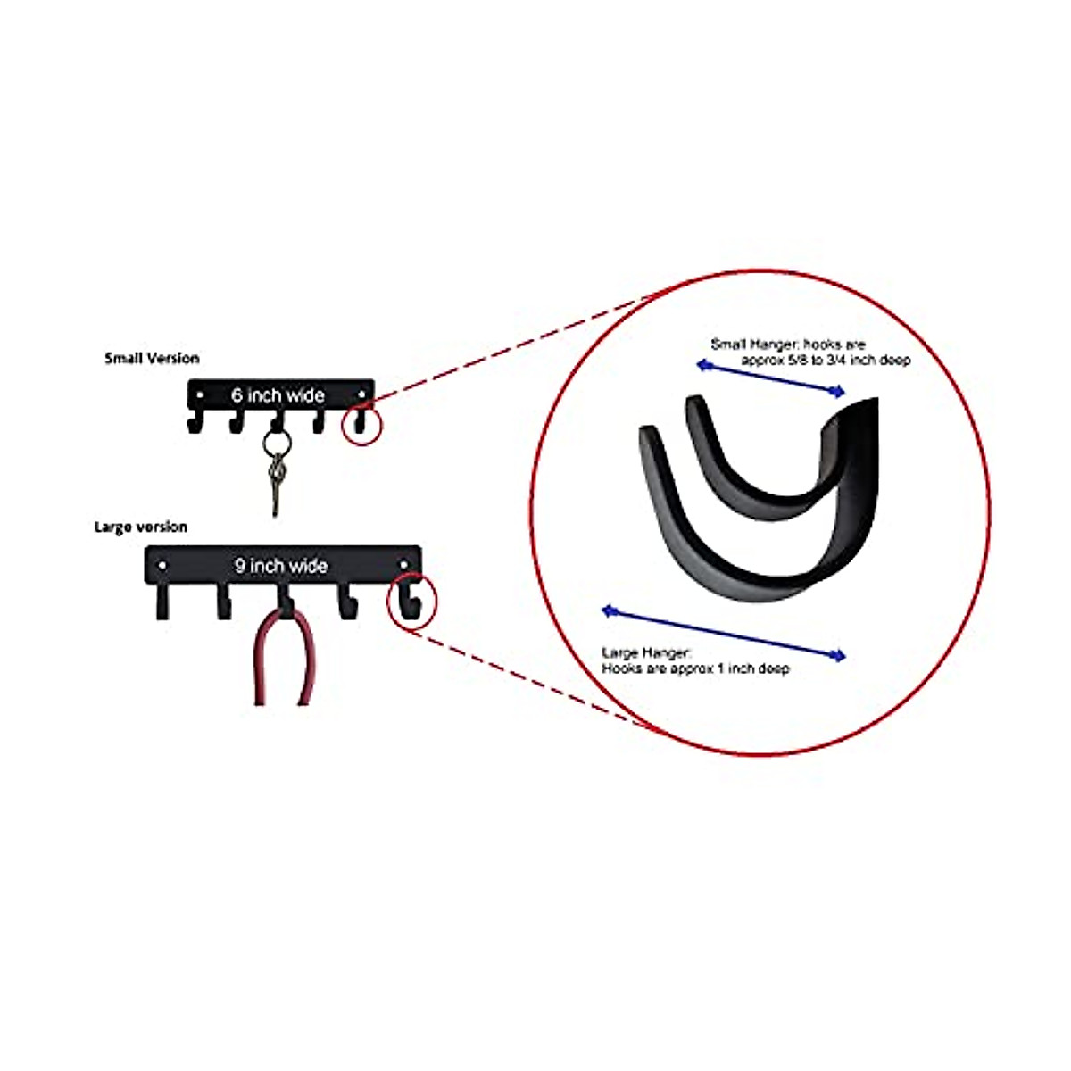 The Metal Peddler Flatbed Tow Truck Key Rack Holder for Wall - Small 6 inch Wide - Made in USA; Driver Gifts