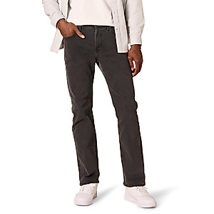 Amazon Essentials Men's Straight-Fit Stretch Jean, Washed Black, 32W x 32L