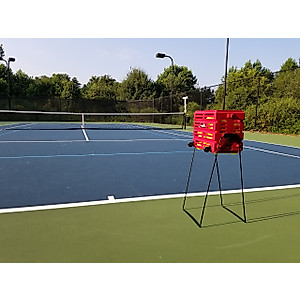 Tourna Ballport Deluxe Tennis Ball Hopper with Wheels - Blue