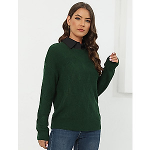 Jouica Fake Collar Detachable Dickey Collar Blouse Half Shirts Faux False Collar for Women,Black,Small