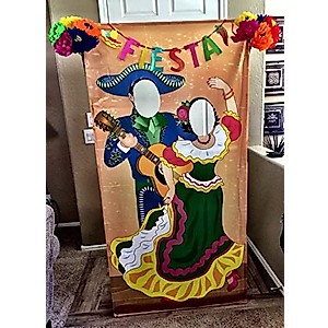Fiesta Couple Photo Booth Door Banner for Cinco de Mayo - 6 feet tall - Party Decor | Fiesta |
