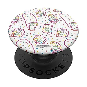 The Simpsons Family Rainbow Sprinkles PopSockets Swappable PopGrip
