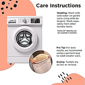 Best Friends by Sheri The Original Calming Donut Cat and Dog Bed in Shag Fur Taupe, Small 23x23