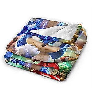 Trendy Blanket, Ultra-Soft Warm Cozy Fleece Throw Blanket, Smooth Fuzzy Flannel Plush Blankets for Bed Sofa Gift Home50 x40