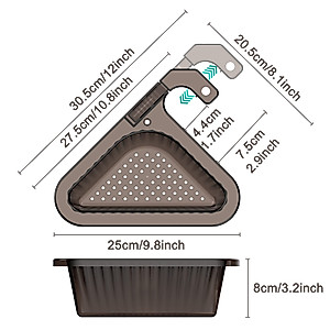 ledorr 3Pack Stretchable Sink Strainers for Kitchen Sink,Kitchen Sink Swan Drain Basket,Multi-Function Ktchen Sink Strainer Fits Most Sink