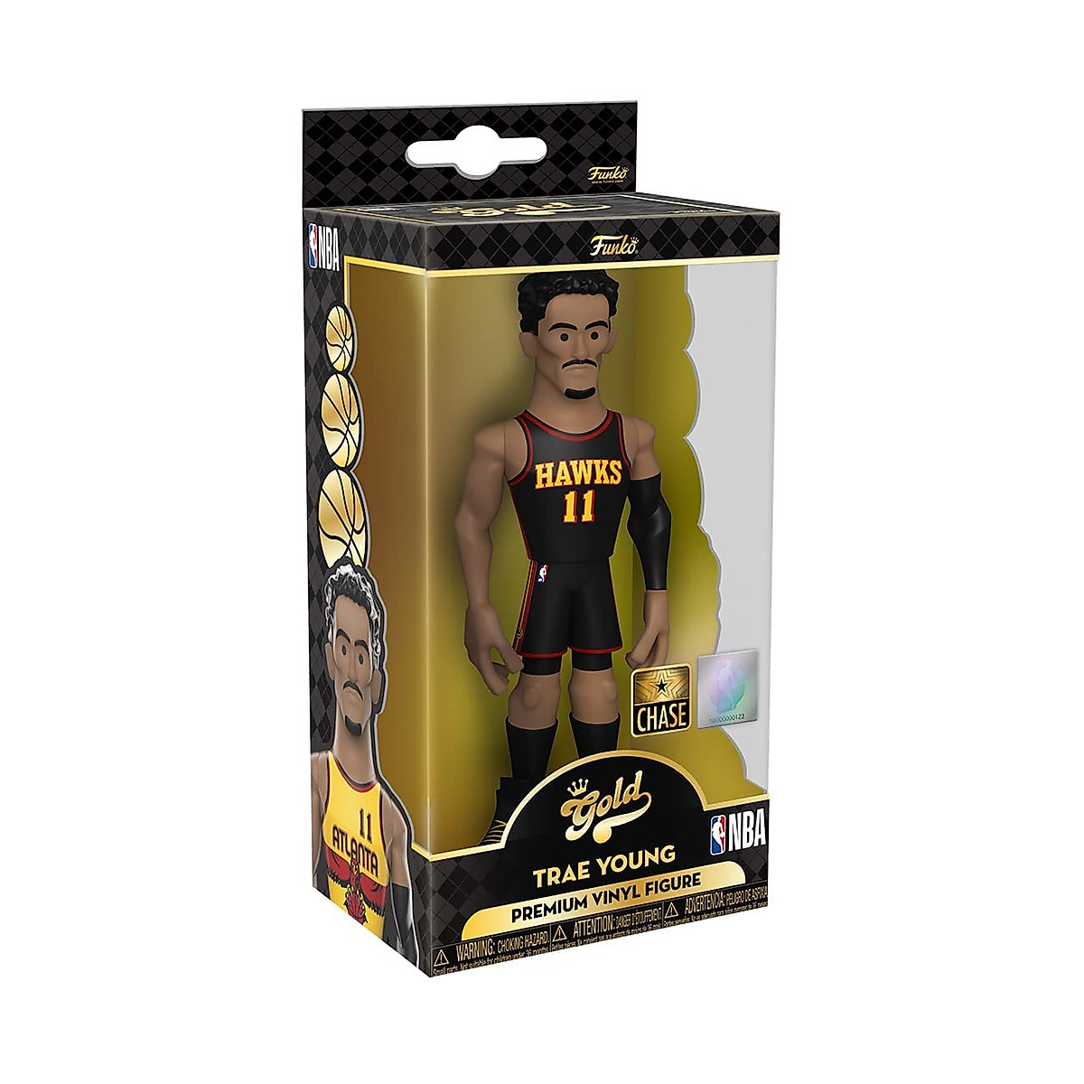 Funko Pop! Gold NBA: Hawks - Trae Young (Alternate Uniform) 5" with Chase (Styles May Vary)
