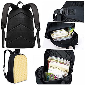 HUIACONG Sunflower Cow Backpack Boys Girls Bookbags for Camping Travel School Bag,American Flag Daypack Childrens Back Packs Young Bagpack