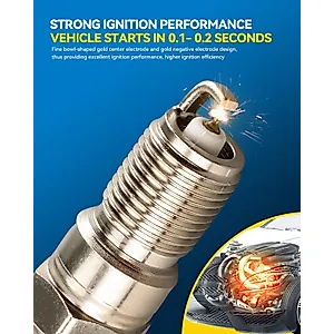 PHILTOP 4589 IFR6T11 Iridium Spark Plugs 6 Pack, Compatible with RX300 ES300 1999-2003, Highlander 2001-2010, RX330 ES330 2004-2006, Sienna 2001-2006, Avalon 2000-2004 3.0L 3.3L V6