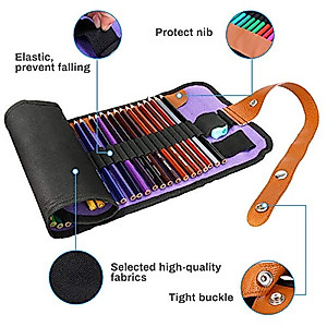 BicycleStore 36 Colored Pencils Set, Professional Wooden Color Pencils Drawing Kit Art Coloring Pencil Sets with Canvas Bag Sharpeners for Kids, Adults, Sketch, Arts, Coloring Books