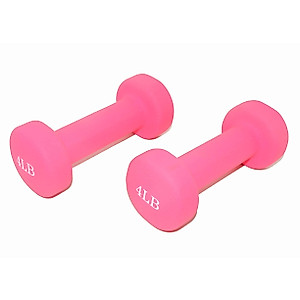 Piedrunner Dumb Bell 4Lbs 2PCS, Neoprene Plastic Immersion Coated Steel Core, Hand Weights, Yoga Training Equipment, Sports Training Accessories, Dumb Bell 4 Pounds 1 Pair