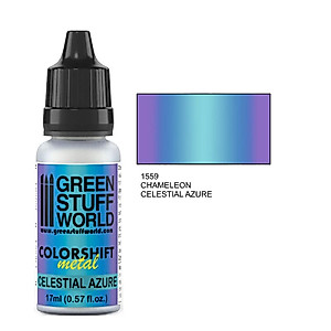 Green Stuff World - Chameleon Metal Paint Celestial Azure 1559 for Models and Miniatures