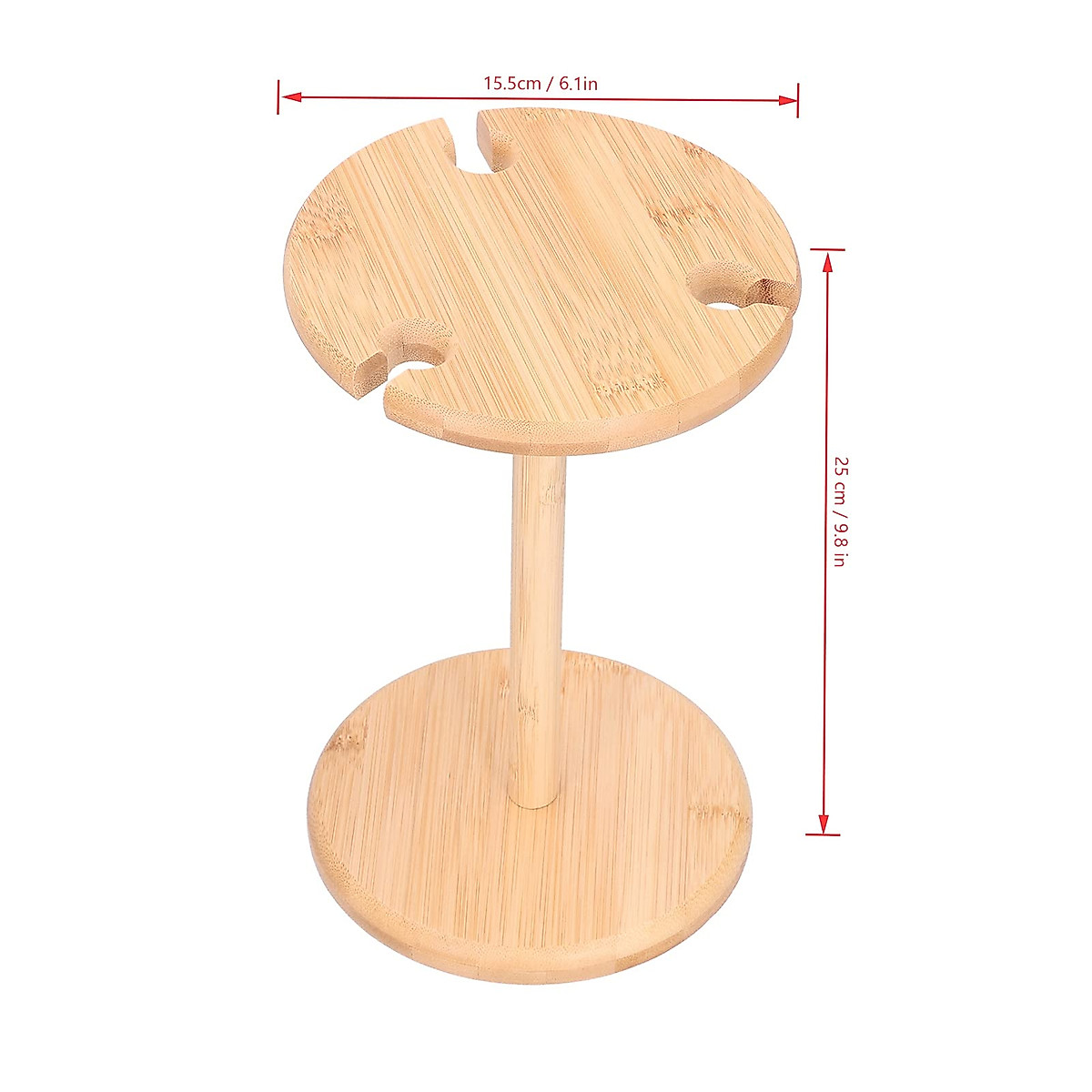 NALLELY Wine Glass Cup Holder,Wine Glass Hanger,Bamboo Wood Goblet Wine Glass Hanging Drain Rack,Installation Size: 25 * 15.5 * 15.5cm,for Home Kitchen Dining Room,Home Decoration