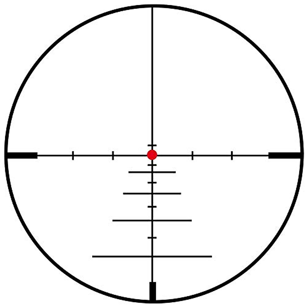 KONUS — KonusPro 7276 - 550 IR 3X-9X40 Riflescope w/ Engraved 550 Ballistic Reticle and Illuminated Center Dot