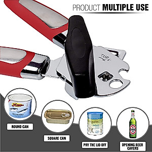 AW&SH Can Opener Manual, Handheld Strong Heavy Duty Can Opener
