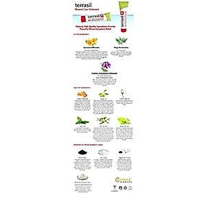 Terrasil Wound Care - 3X Faster Healing, Infection Protection Ointment for bed sores, pressure sores, diabetic wounds, ulcers, cuts, scrapes, and burns (14 gram tube)