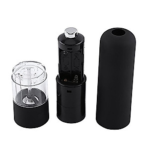 Grinder, Mini Electrical Automatic Portable Spice Crusher, Stainless Steel Pepper Grinder Mill for Kitchen