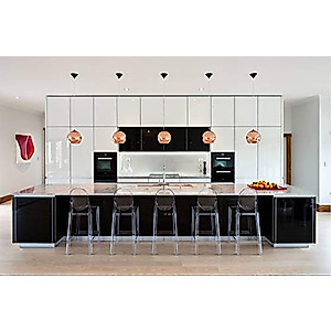 2xhome Transparent Ghost bar Stool, 30 inches, Clear,1 piece