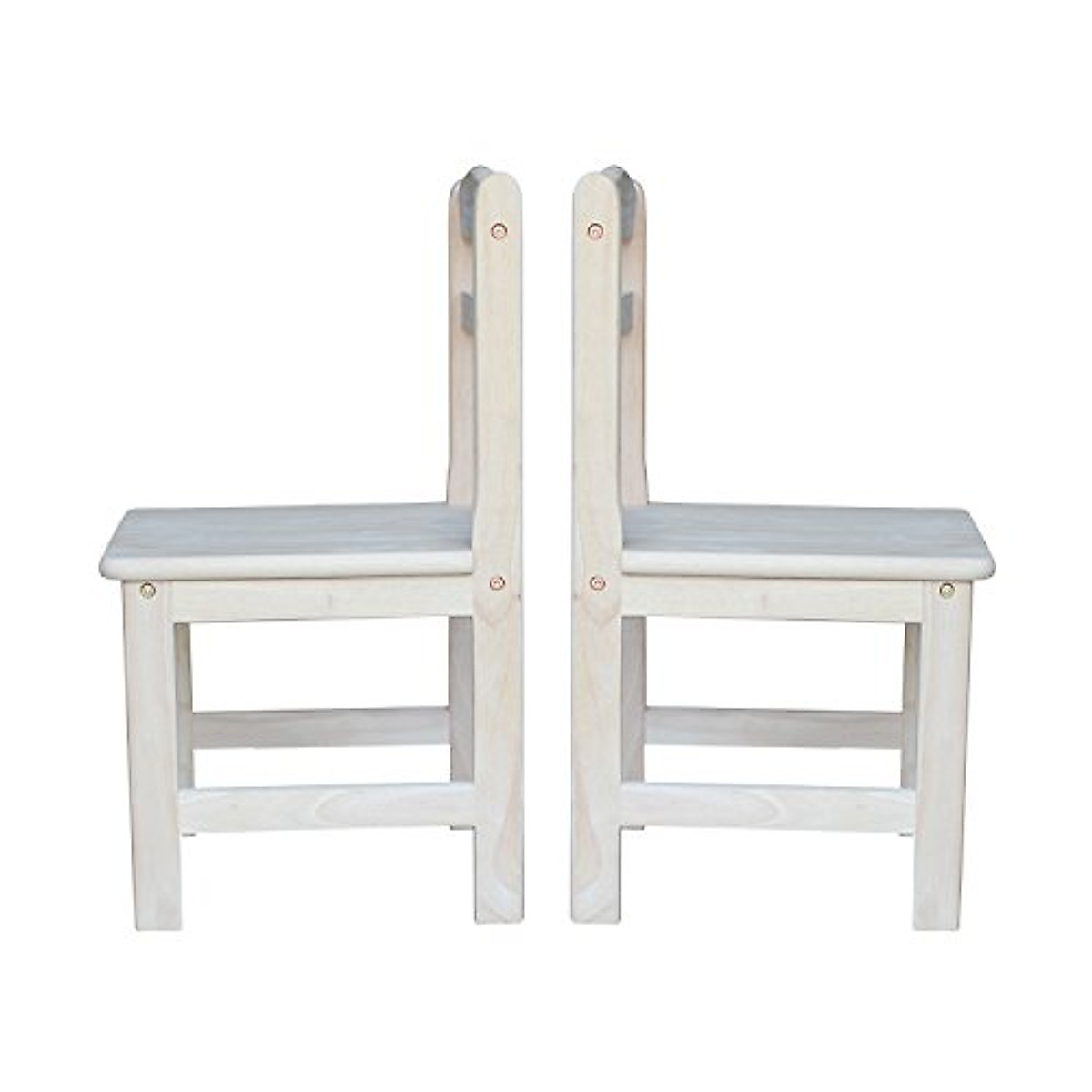 International Concepts Juvenile Chair, 13.75" W x 15" D x 27.5" H, Unfinished