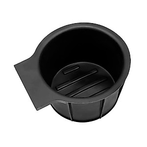 Ford Center Console Cup Holder Insert Fits for 2011-16 Ford F250 F350 F450 F550 Super Duty Black #CC3Z-2813562-AA