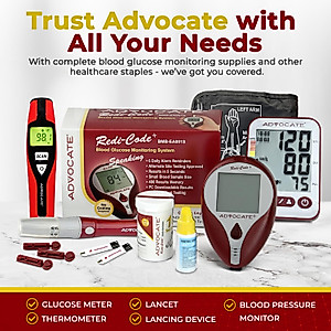 Redi-Code Glucose Test Strips 100 Count, No Manual Coding, Blood Sugar Testing, Small Sample Size, Quick & Accurate Diabetic Management (2 Boxes of 50 Strips)