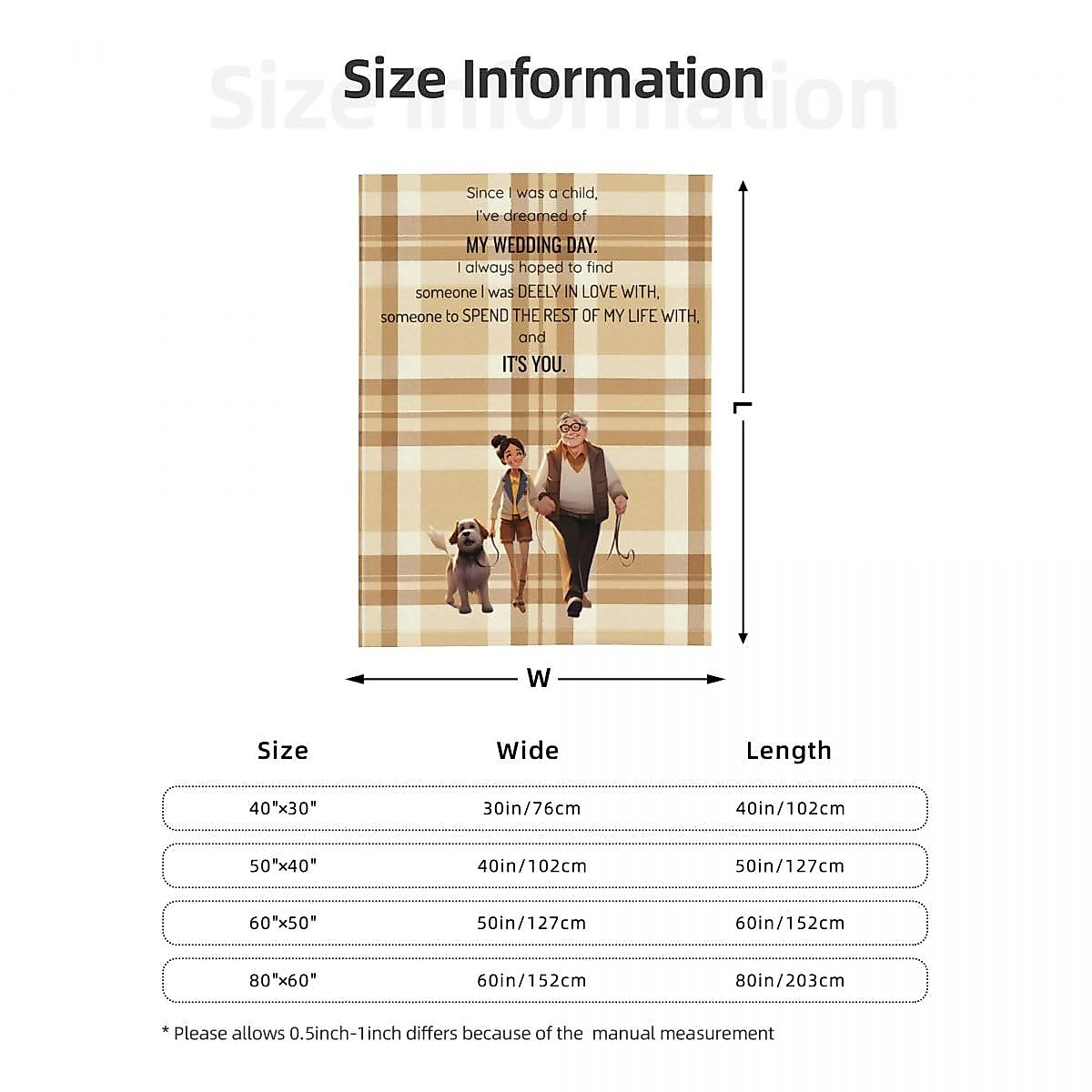 Valentines Couple Throw Blanket for Him and Her - Anniversary Wedding Gift for Couple Husband Wife - Ideal Blankets for Couch, Sofa, Bedroom & Living Room