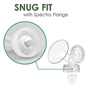 Maymom Pump Parts Compatible with Spectra S2, S1, 24 mm Flange Tube Bottle Backflow Protector, Not Original Spectra S2 Accessories Replace Spectra Duckbill Valve Spectra Bottle Spectra