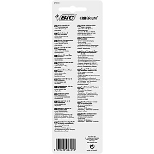 Bic Criterium Mechanical Pencil Leads 0.7 mm (Blister Pack of 2), gray