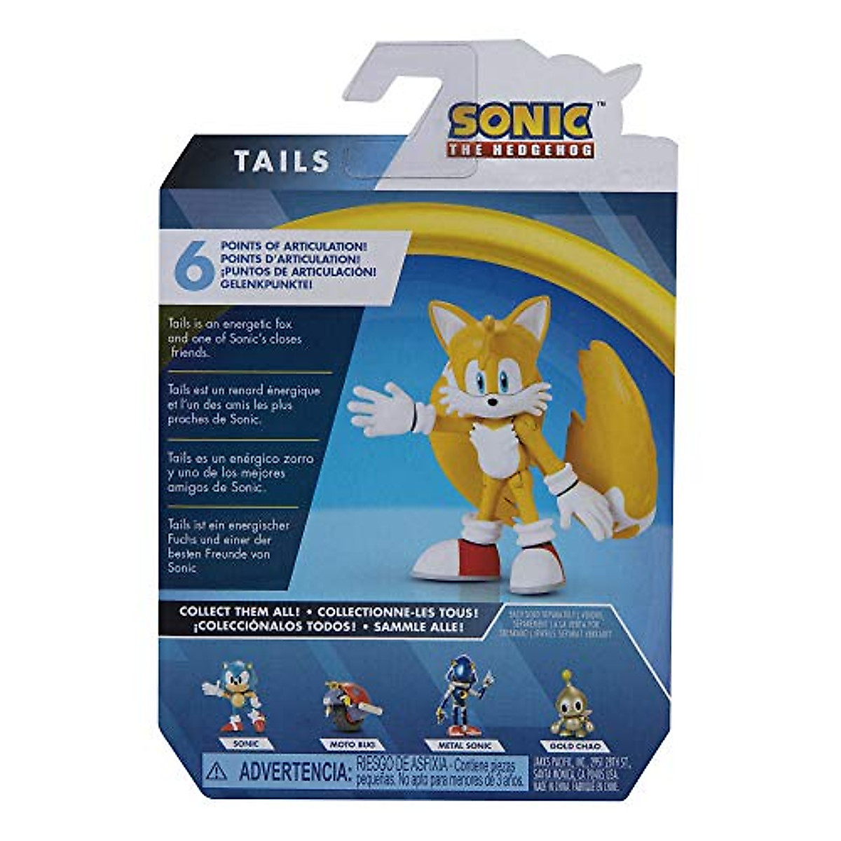 DLMZY Sonic The Hedgehog 2020 Wave 3 Tails 2.5-Inch Mini Figure [Modern Version]