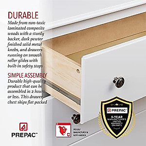 Sonoma 6 Drawer Double Dresser for Bedroom, White