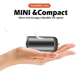 Car Heater 12V 150W 2 in 1 with Heating in Cigarette Lighter and Cooling Modes for Fast Heating Defrost Defogger, Suction Cup Portable Car Heaters Automobile Windscreen Fan