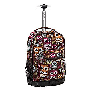 Rockland Single Handle Rolling Backpack, OWL, One Size