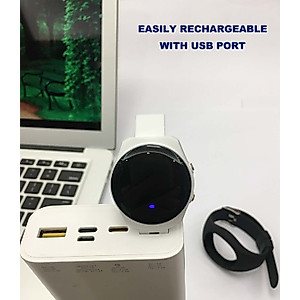 e-vibra Rechargeable Vibrating Alarm Reminder Watch - Waterproof Potty Training Watch with Countdown Timer (Pink)