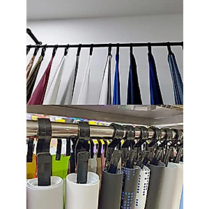 Vpang Super Strong Black Plastic Clever Clips Laundry Hooks Clothes Pins Hanging Clips for Home Office Workshop Travel, Pack of 10