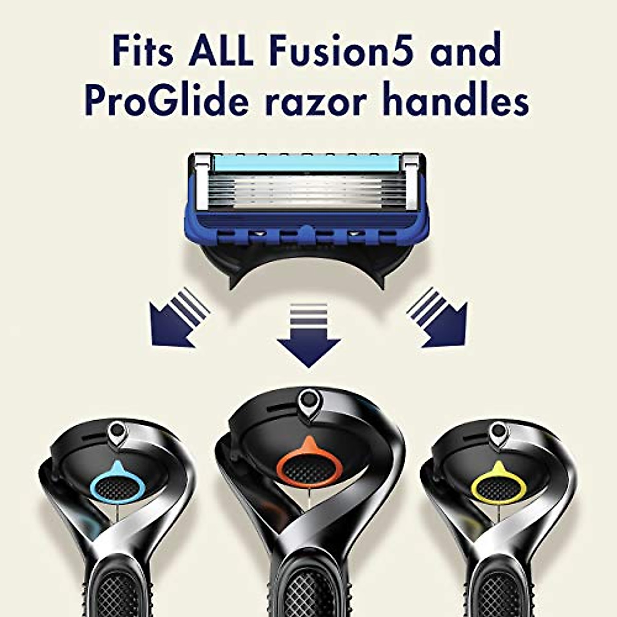 Gillette Fusion ProGlide Manual Men's Razor Blade Refills, 12 Count, Mens Razors/Blades